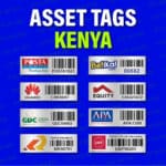 Types of aluminium asset tags in Kenya asset labels with barcodes